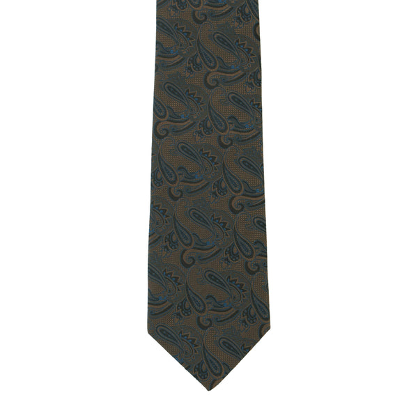 ハンドメイドネクタイ ボルドー x イエロー - ARCODIO