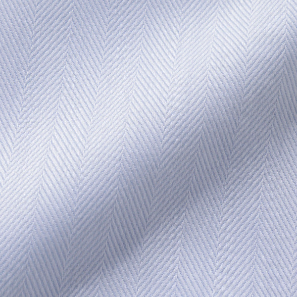 LANZA（ホリゾンタル） ヘリンボーン サックスブルー_リンクルレジスタント - ARCODIO（アルコディオ）